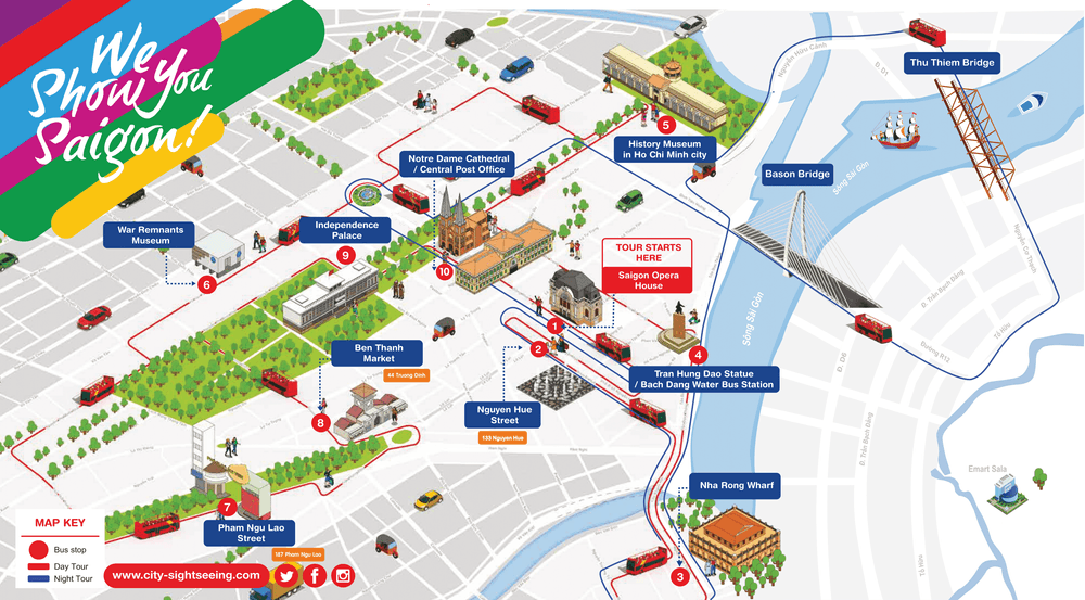 Tour Ngắm Cảnh Ban Đêm Sài Gòn